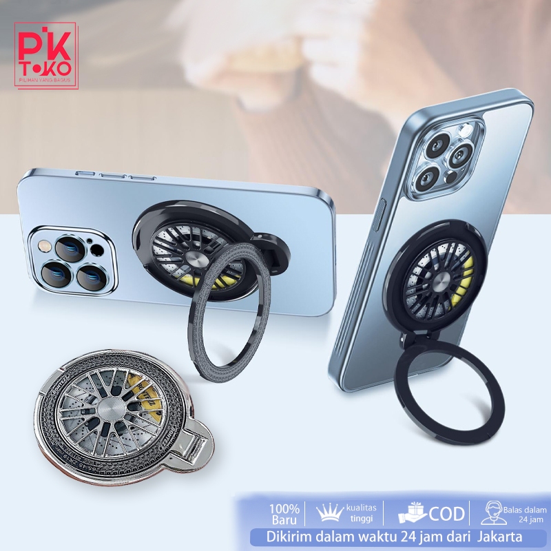 Jual Rotating Gyroscopic Bracket Ring Phone Holder Foldable Luxury ...