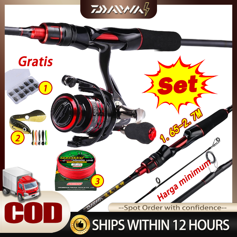 Jual Daiwa Joran Pancing Set 1.8-2.1M Pancingan Set Lengkap 2 Bagian 13BB 5.2:1 Dengan Bahan ...