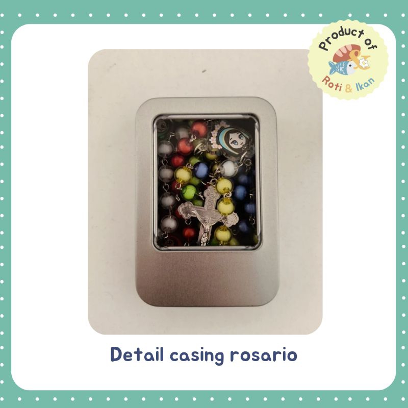 Jual Rosario Misioner (5 Benua) Luce Maskot Yubelium 2025 manik halus ...