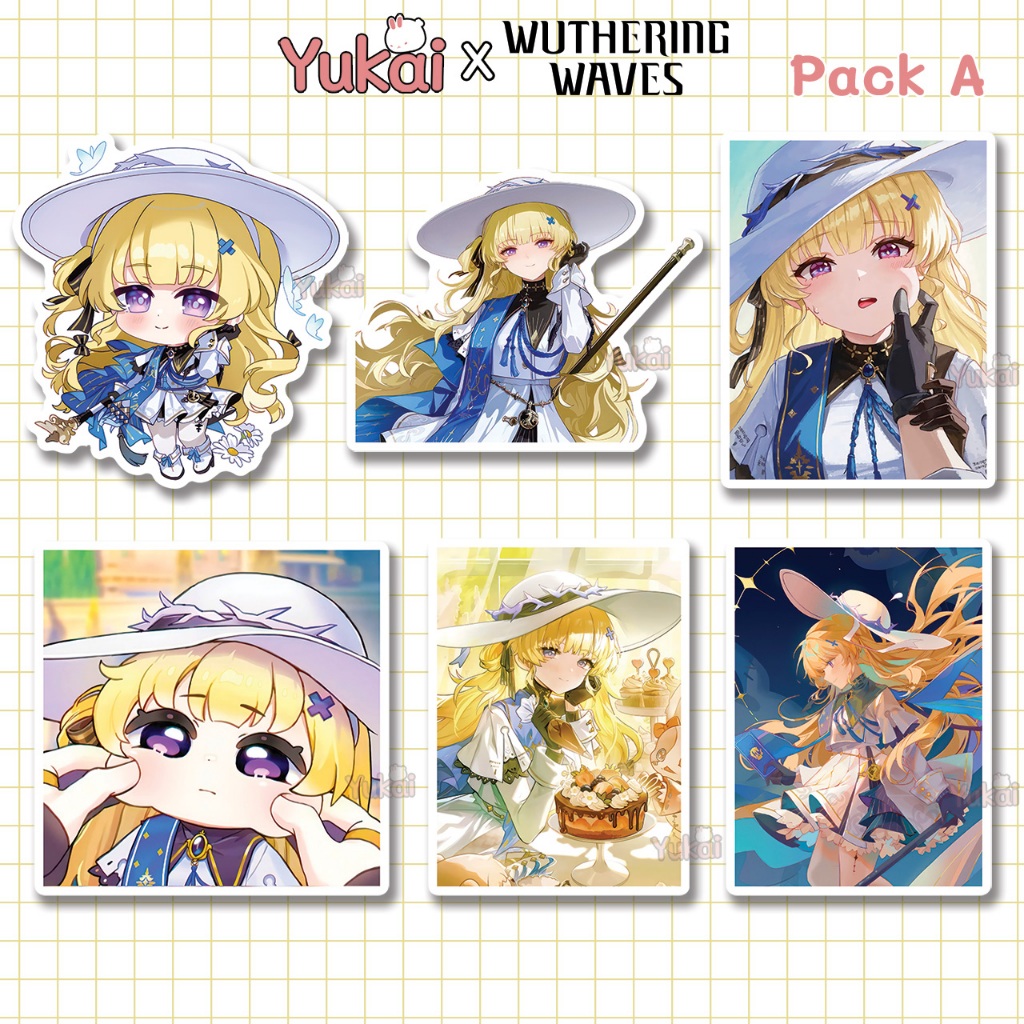 Jual Stiker Phoebe Wuthering Waves Premium - Sticker Pack Anime ...