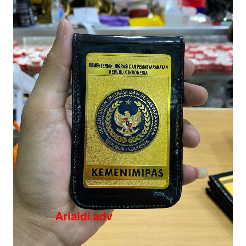 Jual dompet id card KEMENIMIPAS lipat dua id card imipas logo terbaru ...