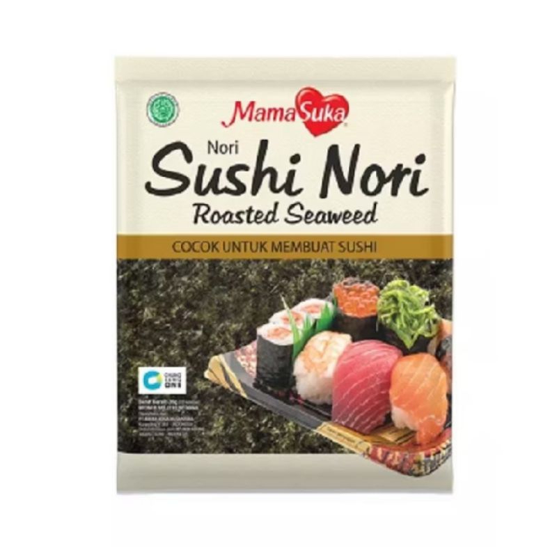 Jual Nori Sushi Mamasuka (10 sheets) HALAL/Nori Gimbab/Nori Rumput Laut ...