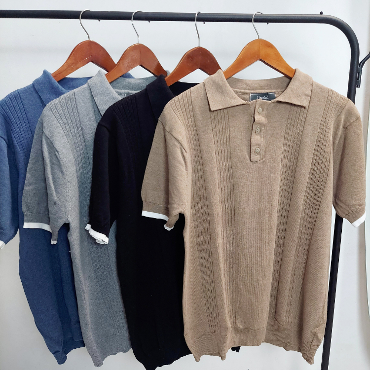 Jual Wilson Polo Shirt Pria cotton premium/atasan pria lengan pendek ...