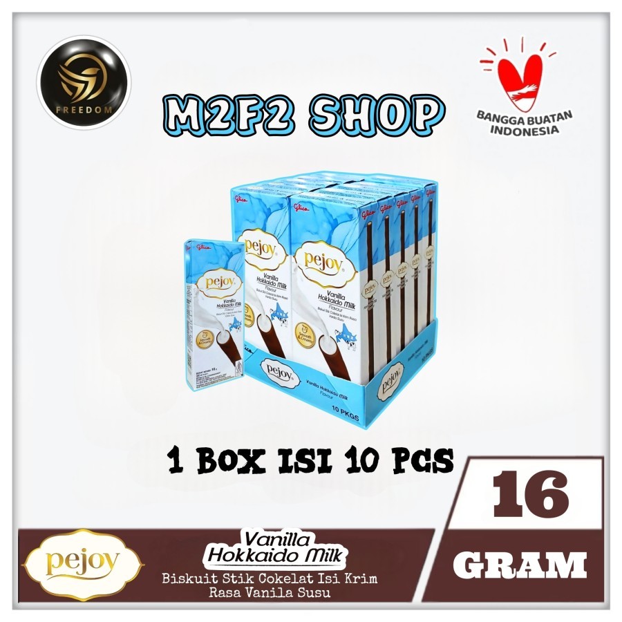 Jual Glico Pejoy Stick Vanilla Hokkaido Milk Flavour | Biskuit Stik Cokelat Vanila Susu - 16 gr ...