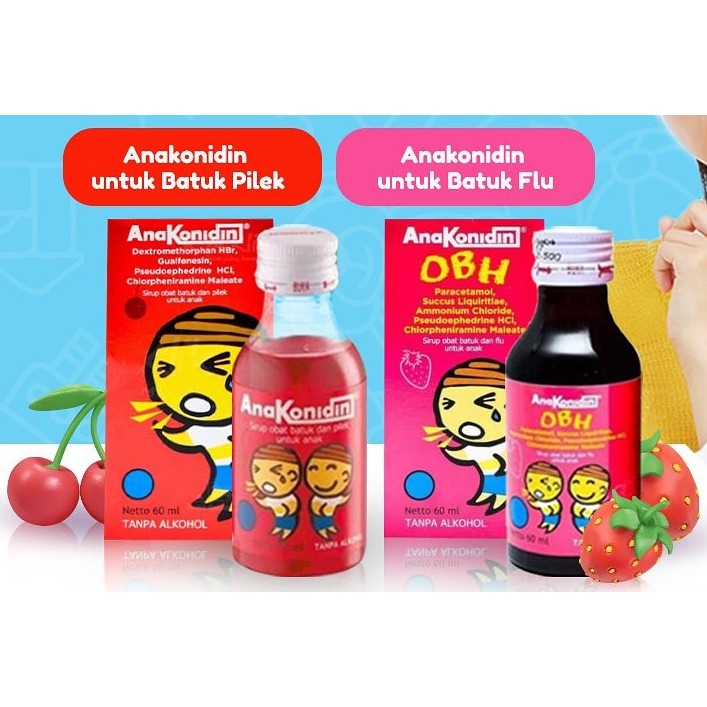 Jual ANAKONIDIN MERAH - ANAKONIDIN OBH PINK - SIRUP OBAT BATUK PILEK ...