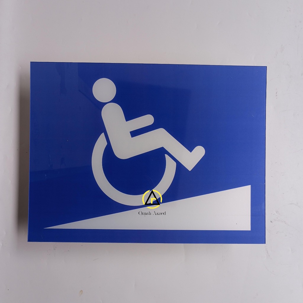Jual Akrilik Kursi Roda - Tanda Jalan Naik - Lambang Kursi Roda ...