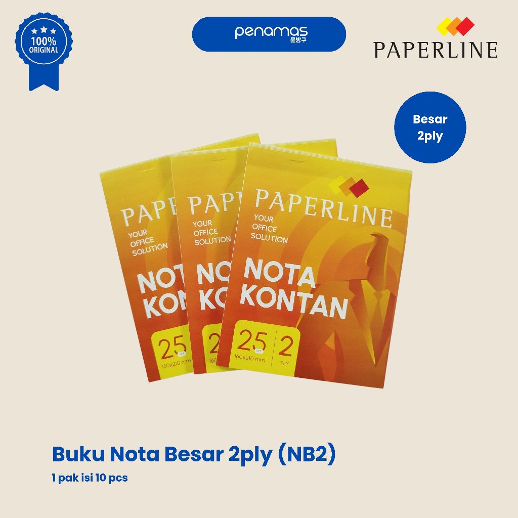 Jual BUKU NOTA 2 PLY BESAR PAPERLINE / PCS | Shopee Indonesia