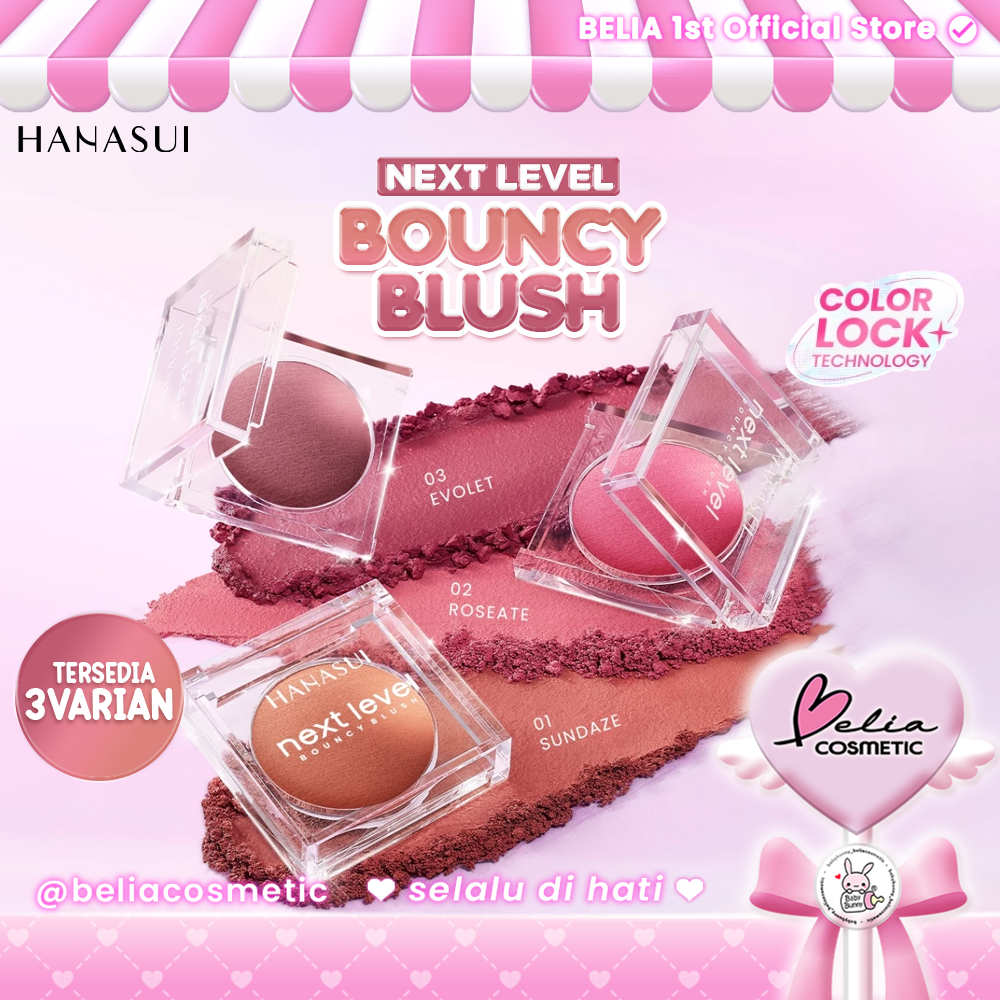 Jual BELIA HANASUI Next Level Bouncy Blush | Long Lasting Blendable ...
