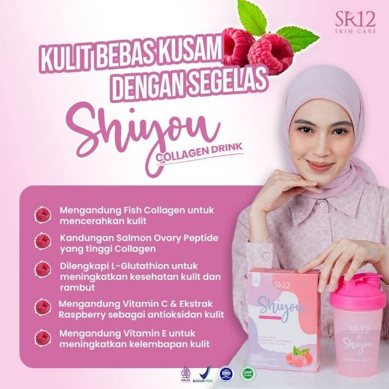 Jual Shiyou SR12 Minuman Serbuk Rasa Raspberry Mencerahkan Kulit | Shopee Indonesia