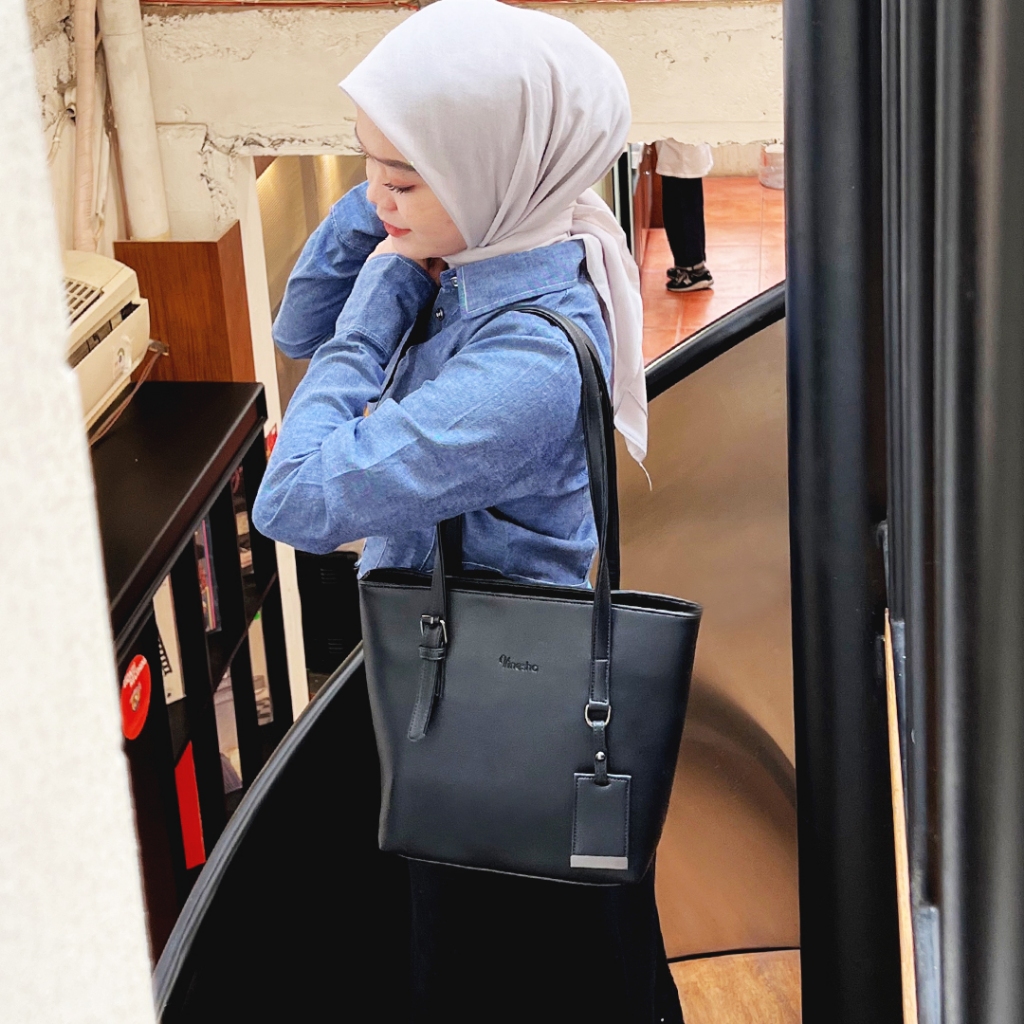 Jual Totebag Tas Kuliah Wanita Natalie Tas Bahu Wanita | Shopee Indonesia