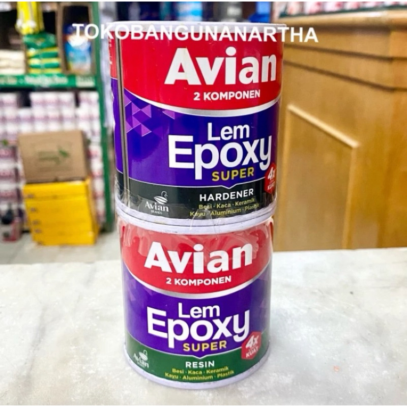 Jual Avian Lem Epoxy 340 gram / Lem Kayu /Besi /Logam /Kaca /Lem ...