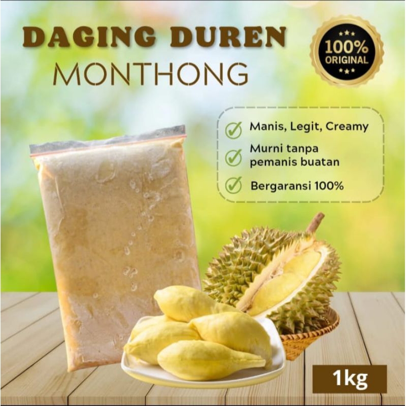 Jual Daging Durian Montong 1kg | Shopee Indonesia