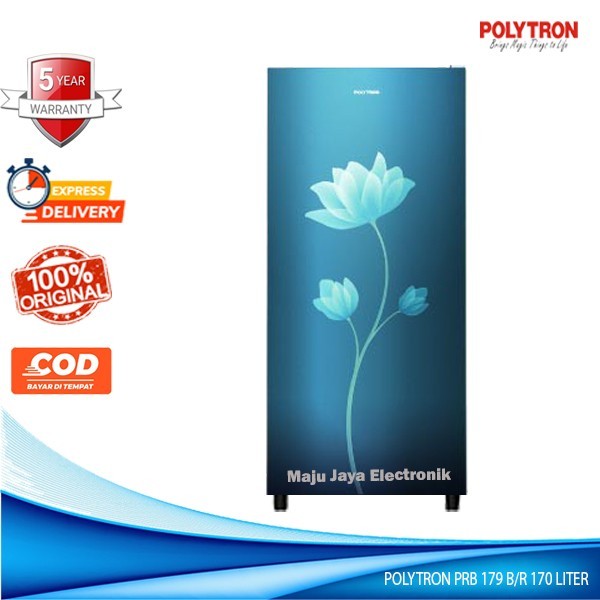 Jual POLYTRON Kulkas 1 Pintu 170 Liter PRB 179 B/R Metal Door Semi ...