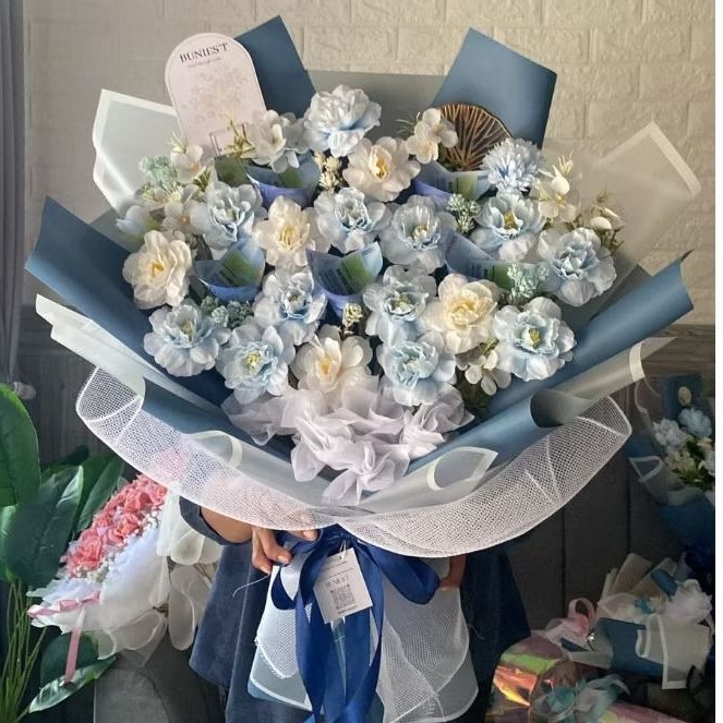 Jual Big bouquet flower | buket biru | buket cantik | buket bunga ...