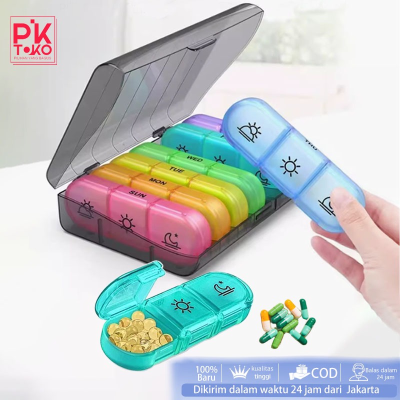 Jual Kotak Pil Mingguan Kotak Pil Kotak Pil 7 Hari Kotak Tablet Obat ...