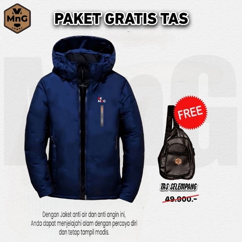 Jual MnG Jaket Gunung Parasut Pria Windbreaker Outdoor Waterproof Bahan Taslan Premium | Shopee ...