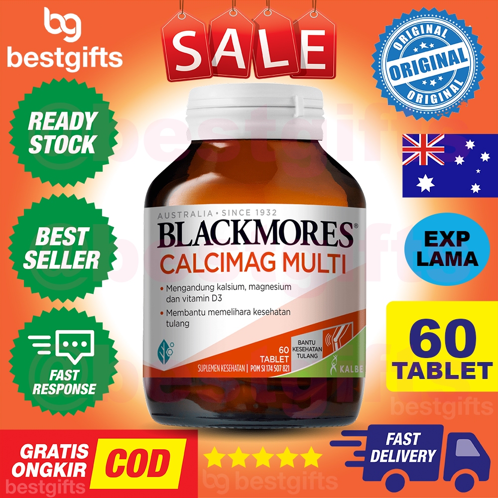 Jual BLACKMORES CALCIMAG MULTI VITAMIN VIT CALCIUM KALSIUM MAGNESIUM D3 K1 TULANG OSTEOPOROSIS ...