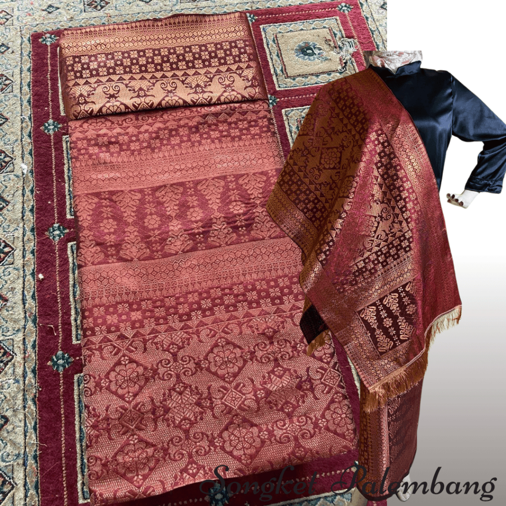 Jual Nyimas Songket - Songket Naga Bertarung Khas Palembang Berbagai ...