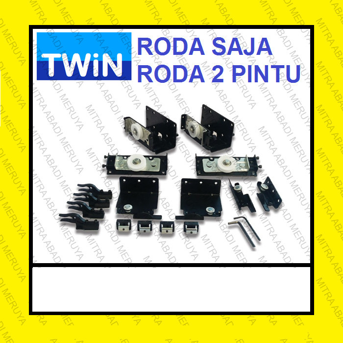 Jual Hanya Roda 2 Pintu Lemari Gantung TWiN model Yiming Wardrobe Sliding | Shopee Indonesia