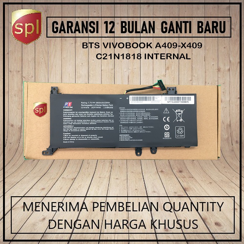 Jual Baterai Asus Vivobook a409-x409 C21N1818 Internal | Shopee Indonesia