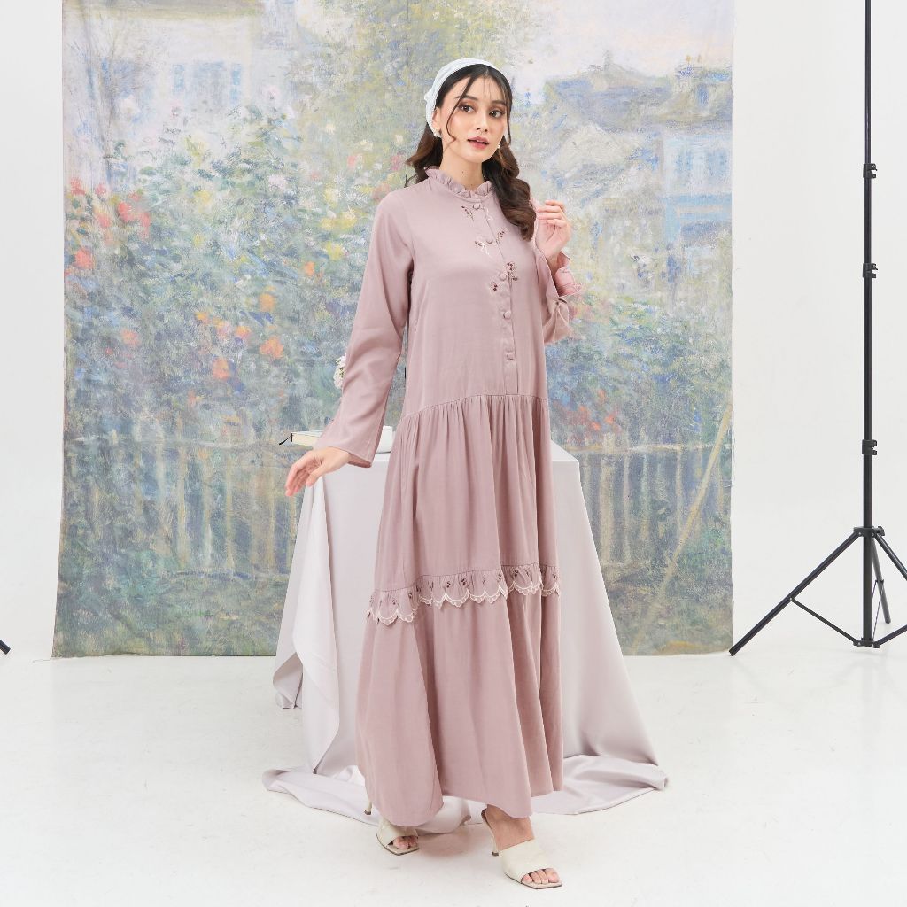 Jual GIYOMI ID - Arabella Dress / Terusan Wanita / Dress Bahan Royal ...