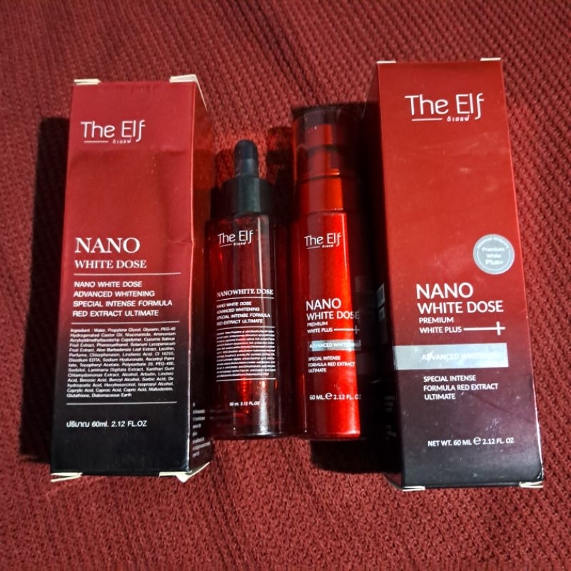 Jual [BOTOL KOSONG] THE ELF SERUM 60ML NANO WHITE DOSE BODY SERUM ...