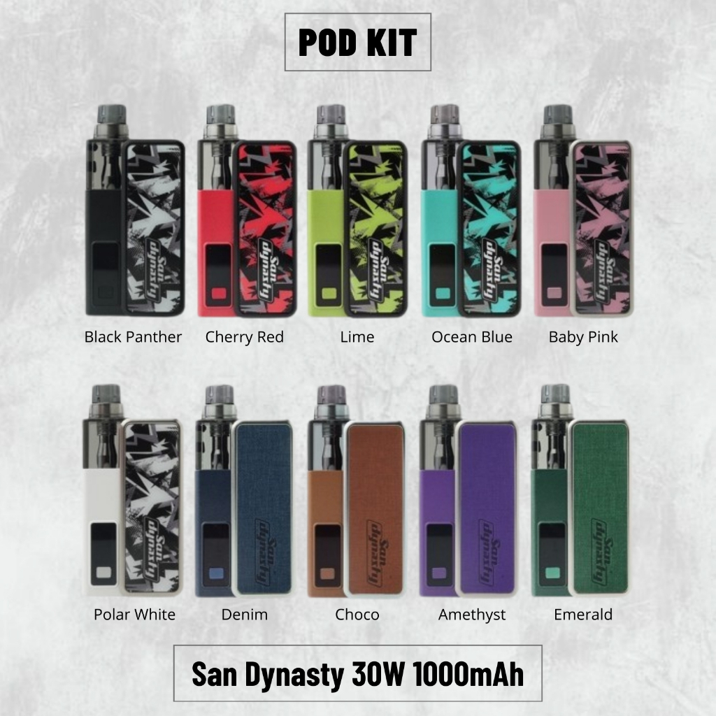 Jual San Dynasty 30W 1000mAh Pod Kit 100% Authentic by Orca Vape x ...