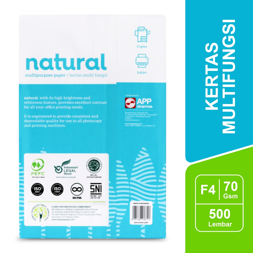 Jual KERTAS HVS NATURAL 70 Ukuran A4 | Shopee Indonesia