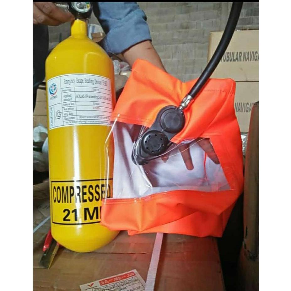 Jual EEBD Emergency Escape Breathing Device 15 Menit Hypro / EEBD Hypro ...