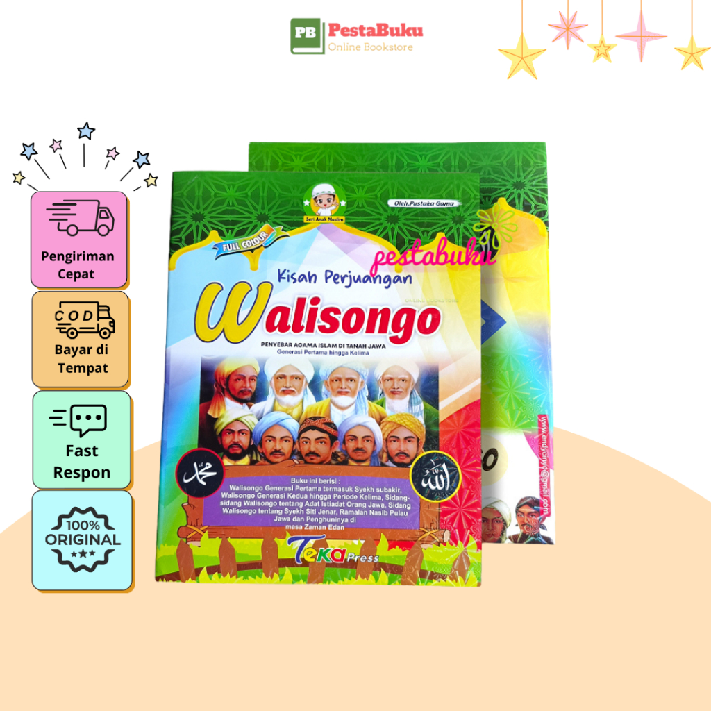 Jual Buku Kisah Perjuangan Walisongo A4 - TEKAPRESS | Shopee Indonesia