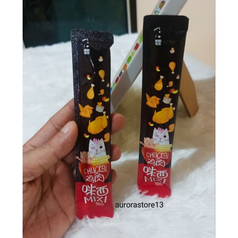 Jual Makanan Basah Kucing Mixi Creamy Chicken/ Snack Kucing/ Makanan ...