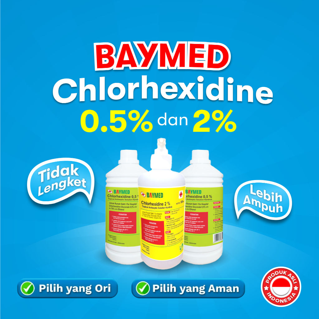 Jual BAYMED Chlorhexidine 500ml, 1 L & 5 L- CHG 0,5% - Handwash ...