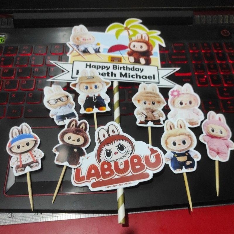 Jual cake topper hiasan kue labubu labu boneka 220325lblb | Shopee ...