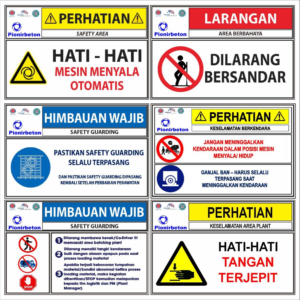 Jual Rambu Rambu Keselamatan Custom Pesanan 29,7x42 cm | Shopee Indonesia