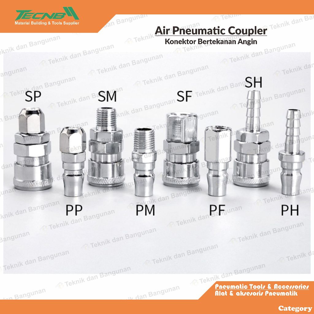 Jual Quick Air Coupler PF-20 PH-20 PM-20 SF-20 SH-20 SM-20 Sok ...