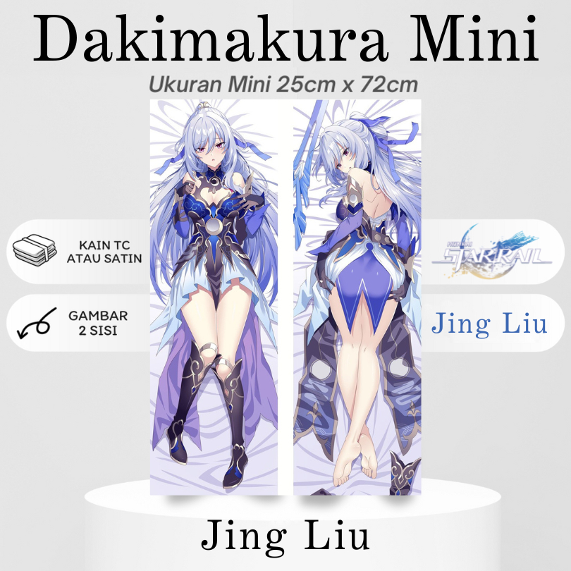 Jual DAKIMAKURA MINI JING LIU Honkai: Star Rail Bantal Anime Waifu Mini ...