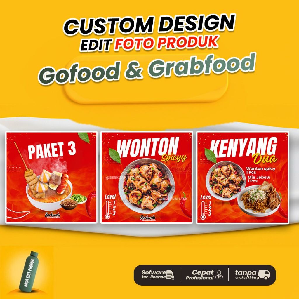 Jual Jasaeditproduk Desain Produk UMKM GoFood GrabFood | Jasa Edit ...