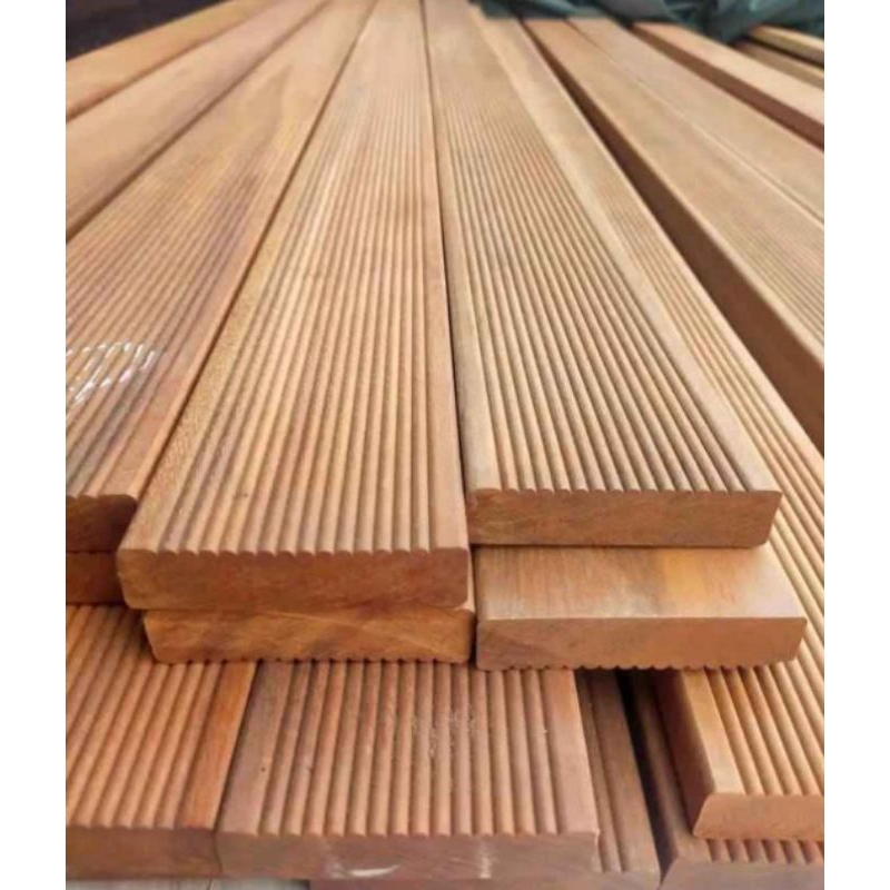 Jual Kayu Decking Lantai Kayu Tutup Chamber TERMURAH Bengkirai, Kempas ...