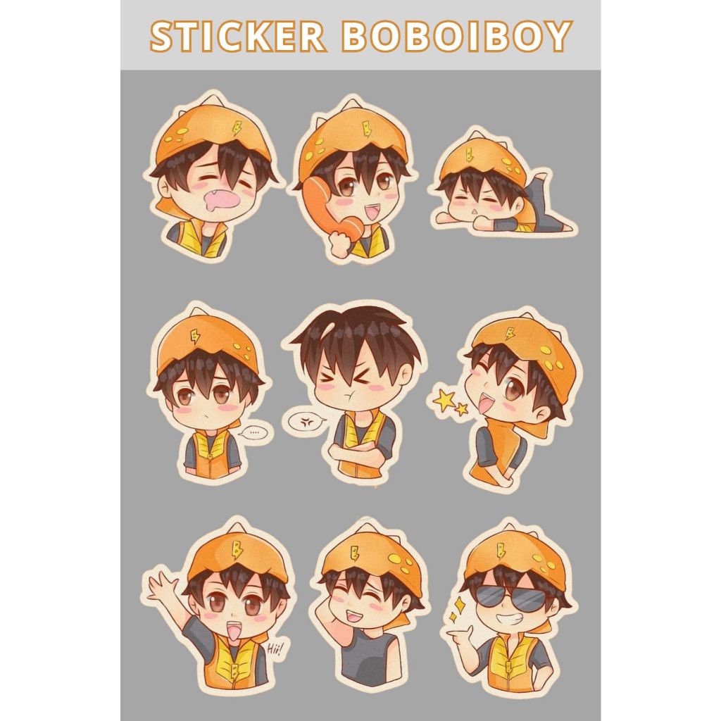 Jual stiker BOBOIBOY Custom 10x15cm - Aesthetic Keren HP & Laptop ...