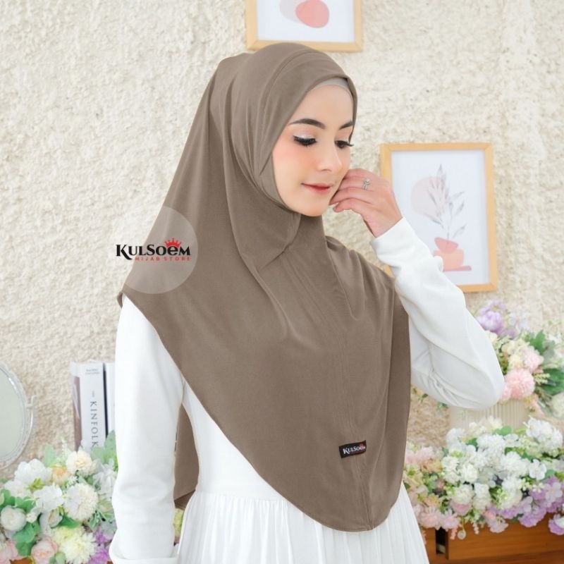 Jual Kulsoem - Hijab Malay Instan INARA DAGU - Kerudung Bergo Premium Non Pet - Jersey | Shopee ...