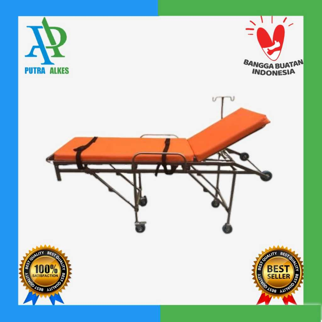 Jual Brankar Ambulance - Stretcher Ambulance Stainless - Brankar Dorong ...