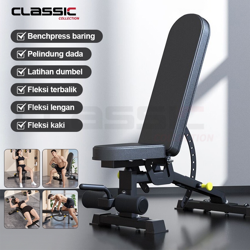 Jual Adjustable Folding Fitness Bench Dumbbell Weight Bench Home Weight ...