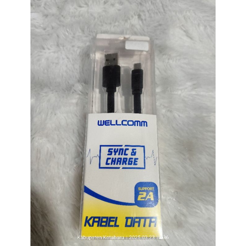 Jual KABEL CHARGER WELCOME 80CI MICRO FLAT+PACK | Shopee Indonesia