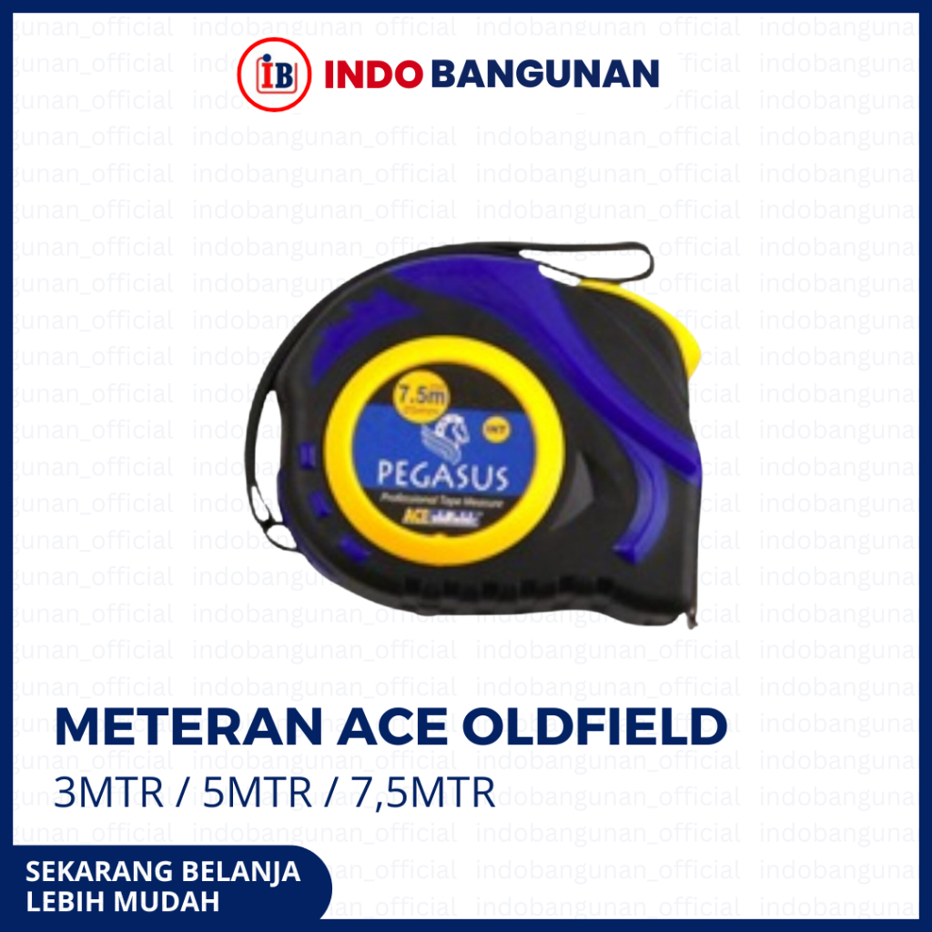 Jual METERAN MURAH BAGUS PEGASUS 3/5/7,5 METER ACE OLDFIELDS | Shopee ...