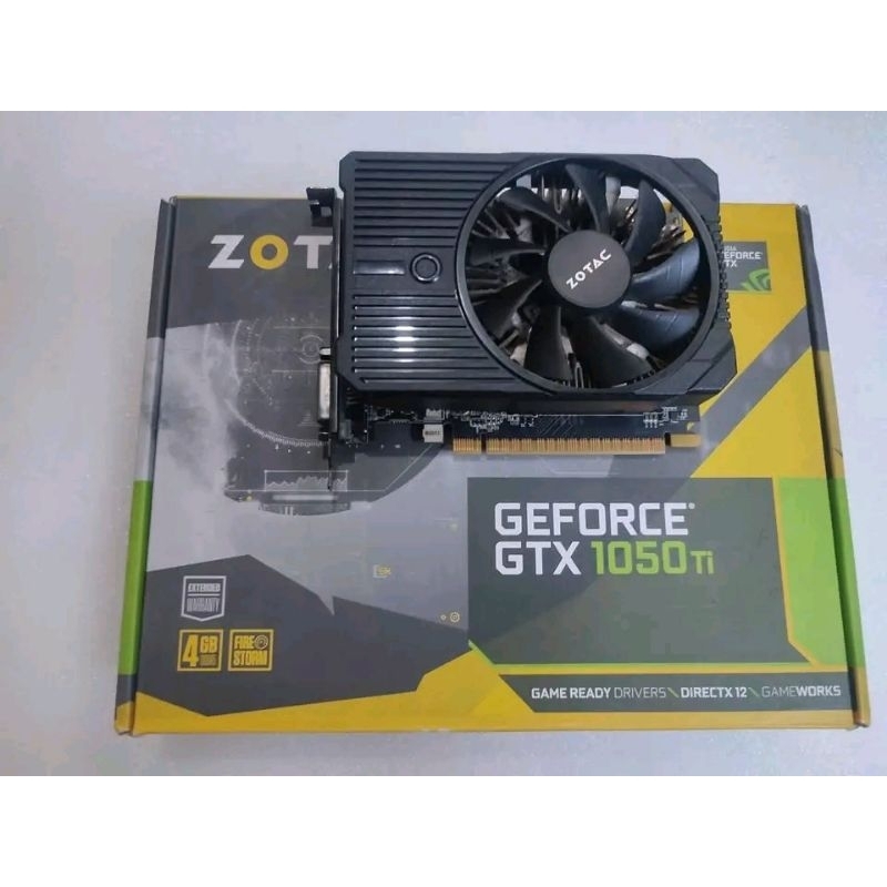 Jual VGA ZOTAC FIRESTROM GTX 1050Ti 4GB | SINGLE FAN DAN NO PIN POWER | Shopee Indonesia