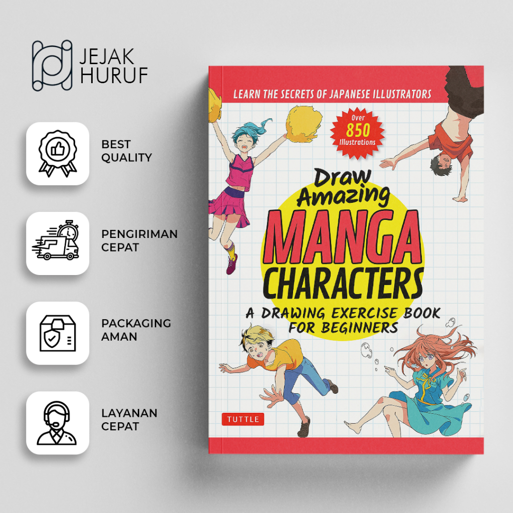 Jual Draw Amazing Manga Characters A drawing Exercise Book For ...