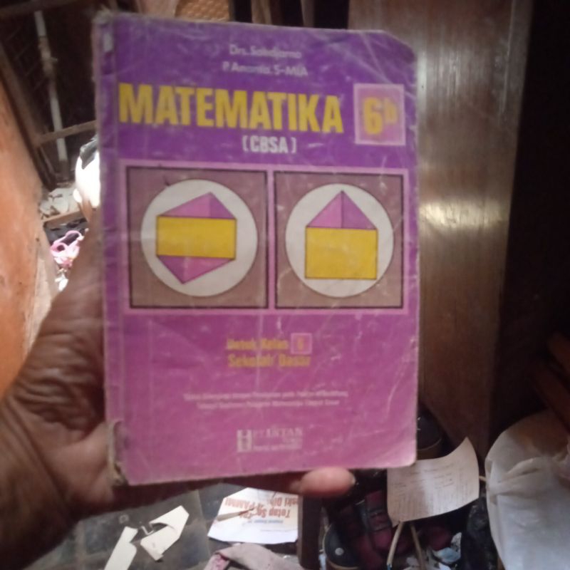 Jual buku matematika 6b cbsa untuk kelas 6 SD buku original jadul ...