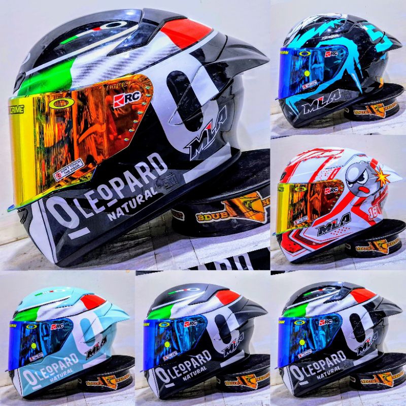 Jual Helm full face mla ttc motip terbaru original helm/paket ganteng ...