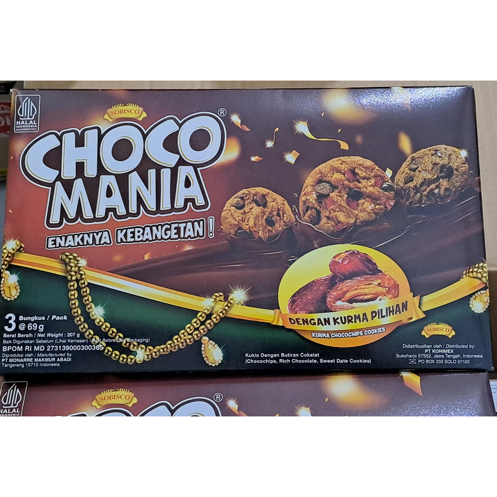 Jual CHOCO MANIA KURMA CHOCOCHIPS COOKIES 207 GRAM | Shopee Indonesia