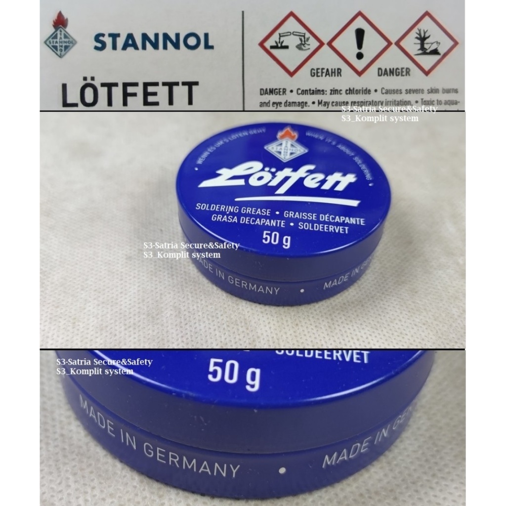 Jual 50g Stannol Germany Loffett Soldering grease pasta LOTFET tinning ...
